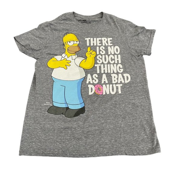The Simpsons | Tops | The Simpsons Gray Ss Tshirt Size S | Poshmark